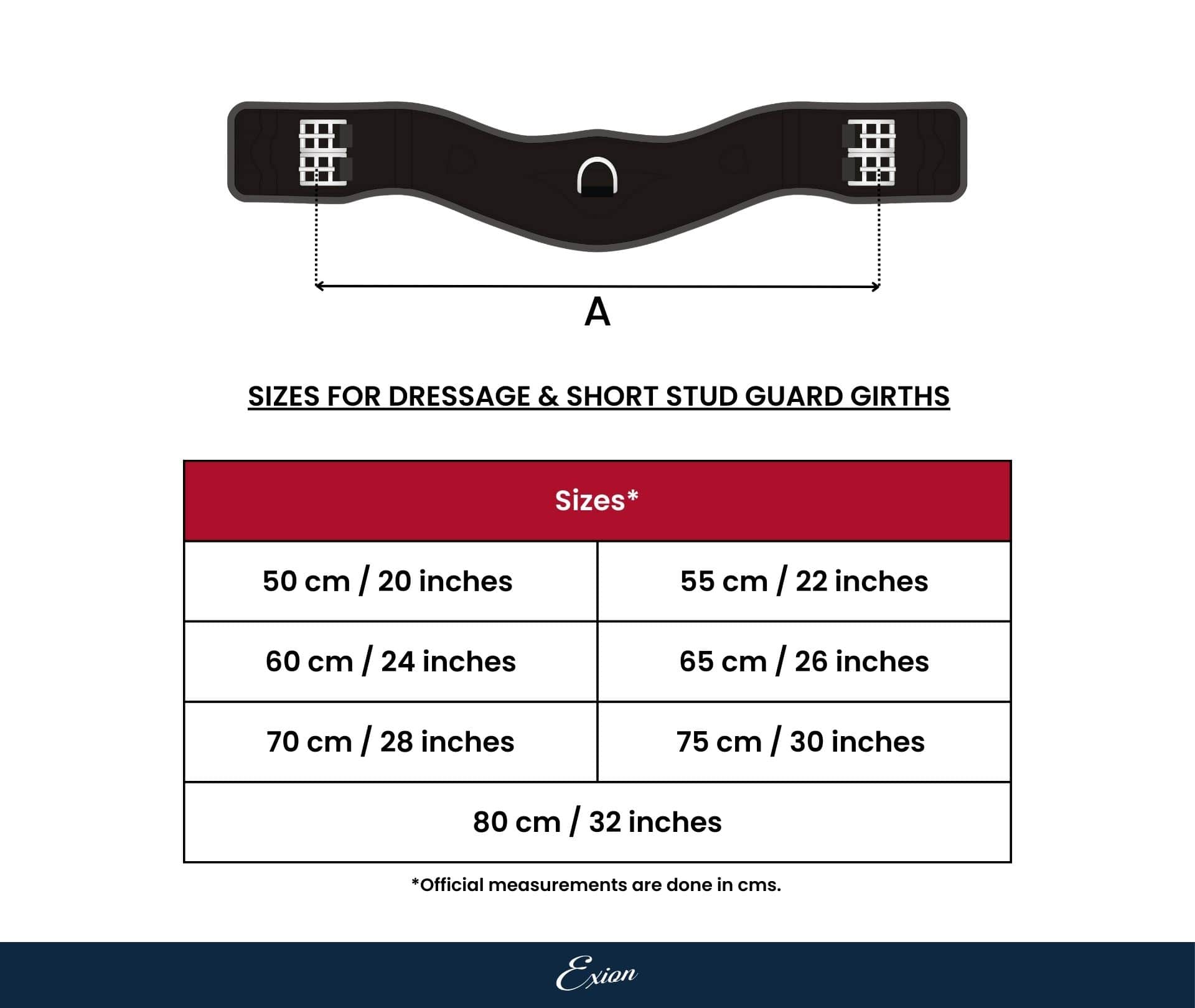ExionPro Short Stud Guard Girth - Eventing Girth | Girth for Horses ...