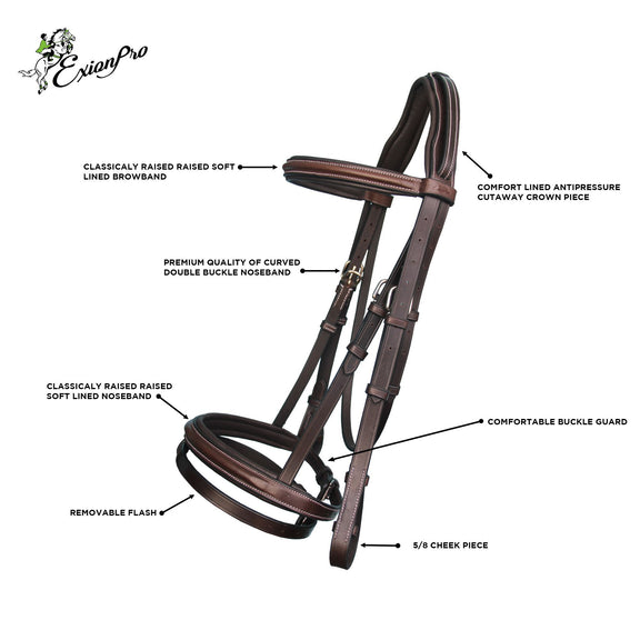 ExionPro Padded Bridle | Horse Bridles English-Bridles and Reins ...