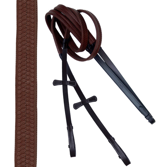 ExionPro Anatomical Drop Noseband Bridle with Reins | Jumping Bridles ...