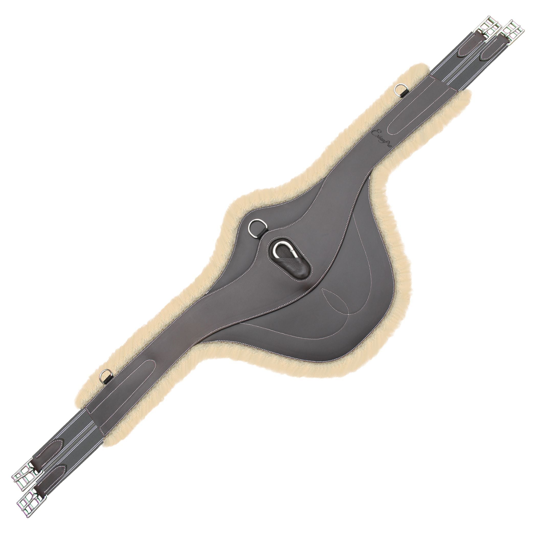 ExionPro 'AdaptLine' Belly Guard Girth - Grey Elastic | English Girths – Bridles & Reins